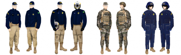 Distintivos de hierarquia da Polícia Rodoviária Federal são similares ...